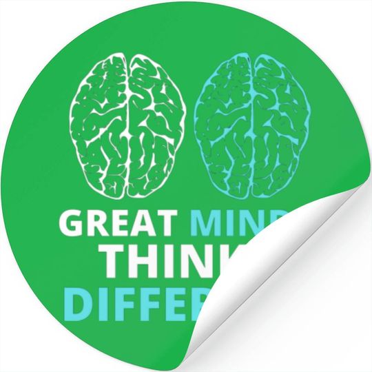Great Minds Think Different Stickers