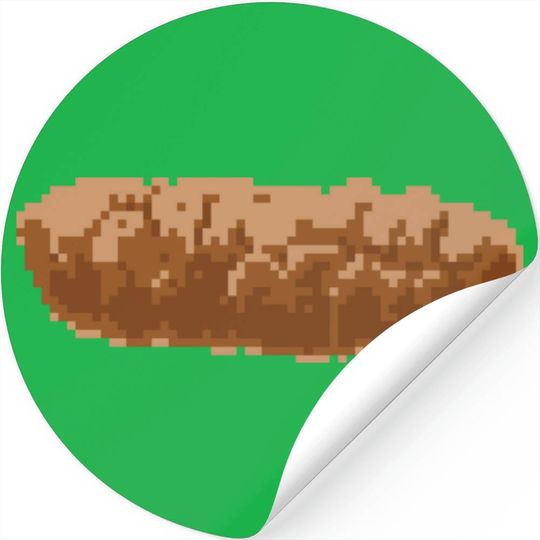 8 Bit Pixel Poop Stickers