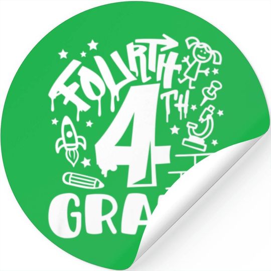 4Th Grade Girl First Day Of School Teacher Back To Stickers