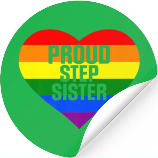 Pride Month Proud Step Sister LGBT Stickers