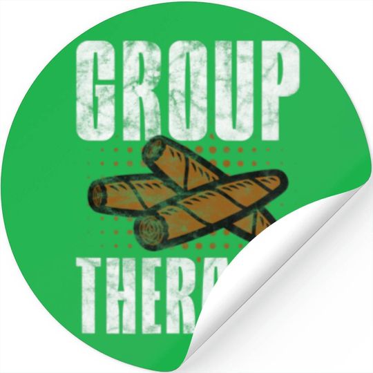 Cigars Smoker Group Therapy Cigarettes Tobacco Smo Stickers