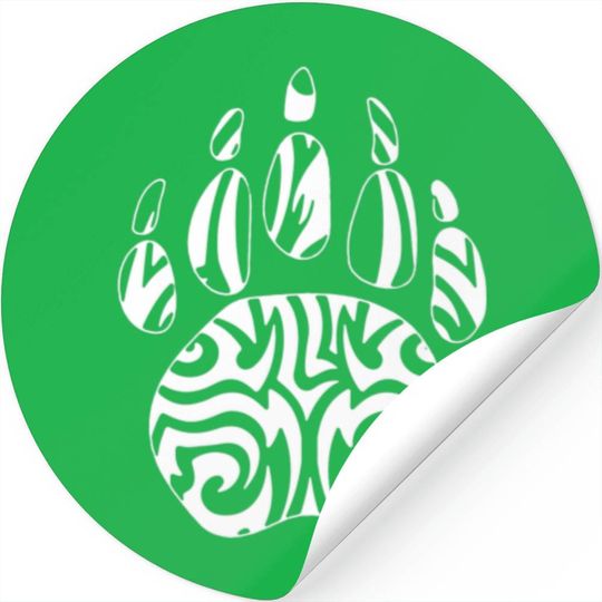 Bear Paw Native American Indian Indigenous Art Dre Stickers