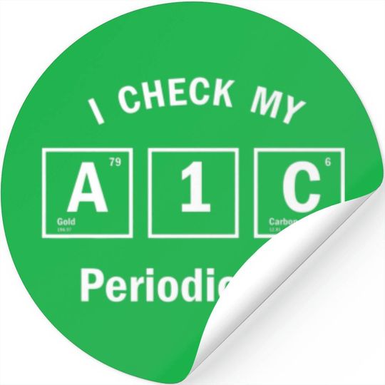 Diabetes Control HBA1C Test A1C Periodic Table Of Stickers