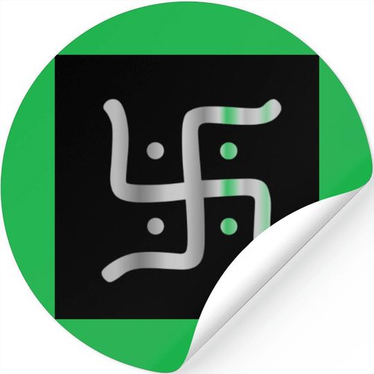 Swastika Symbol Of Jainism Religion Stickers