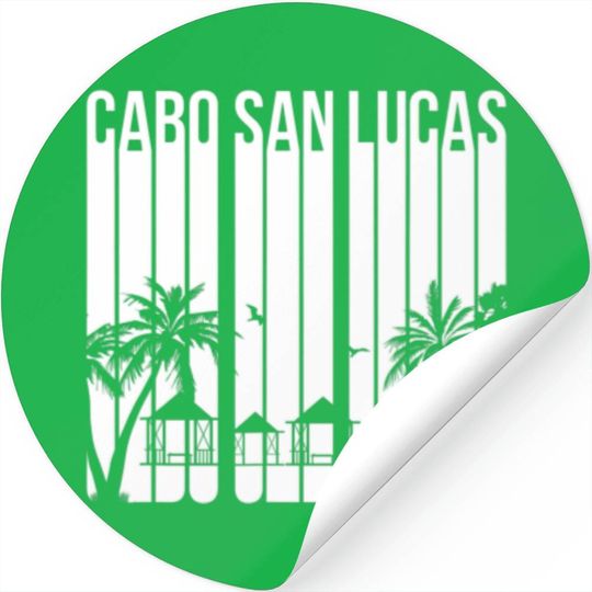 Cabo San Lucas Mexico Retro Mexican Resort Vacatio Stickers