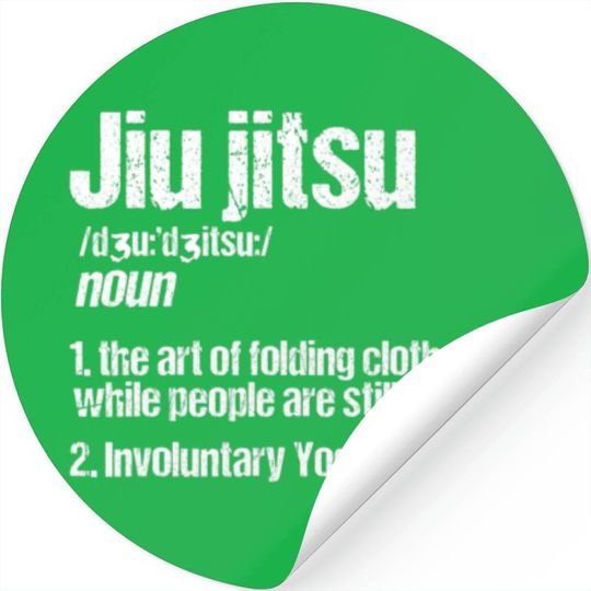 Jiu Jitsu Involuntary Yoga Cool Combat BJJ MMA Fig Stickers
