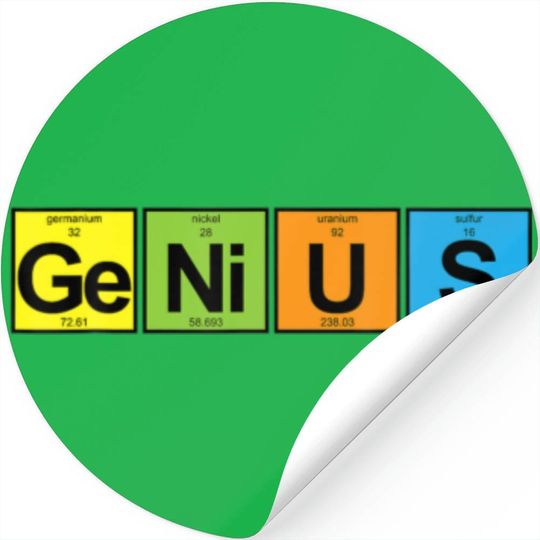 Genius - Periodic Table Of Elements Stickers