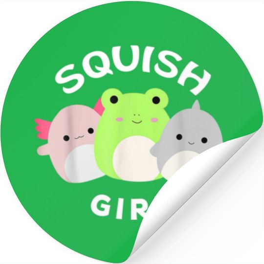 Cute Unicorn Squish Girl Squishmallow Costume Stickers