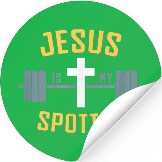 Jesus Love | Jesus Is My Spotter Weightlifting Stickers