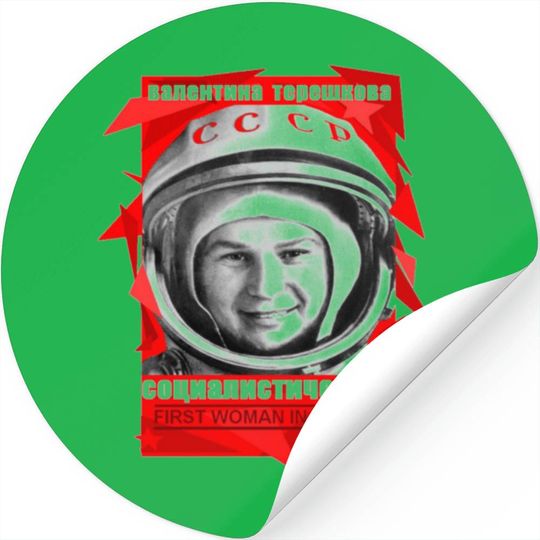 Valentina Tereshkova FIRST WOMAN IN SPACE Stickers