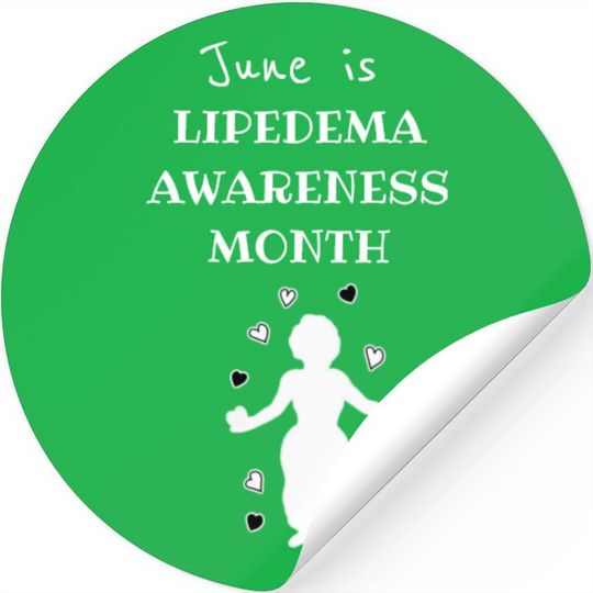 June Is Lipedema Awareness Month Plus Size Stickers
