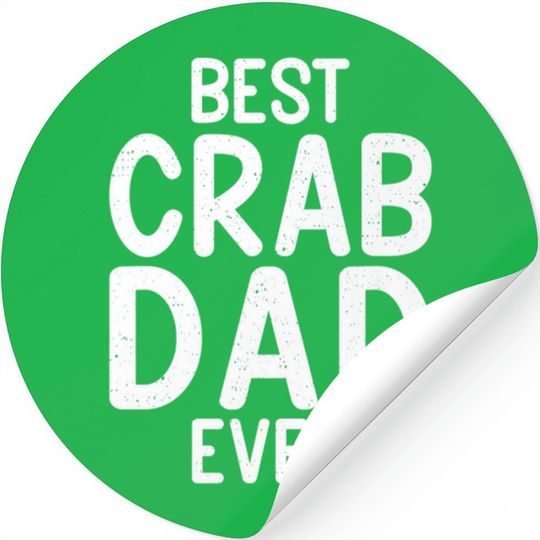 Best Crab Dad Ever Crab Father Stickers