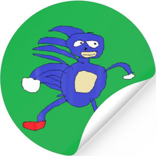 Sanic Hegehog | Gotta Go Fast Sanik Paint Meme Stickers