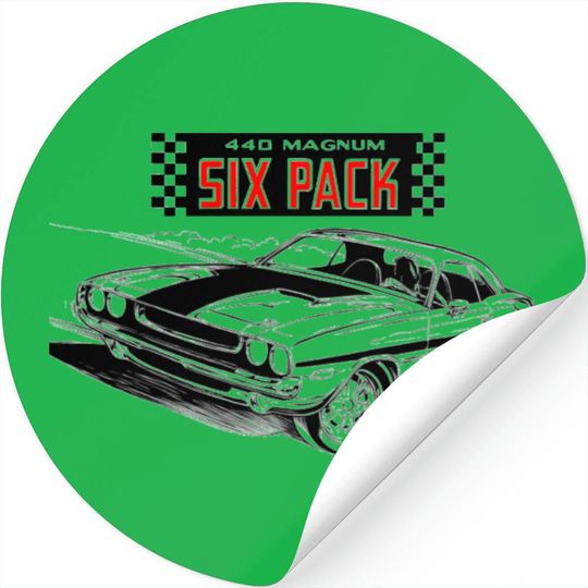 1970 Dodge Challenger Six Pack Stickers