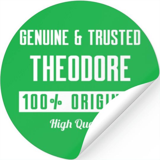 My Name Is Theodore Funny Name Tag Stickers