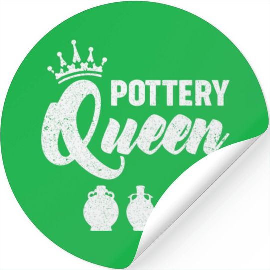 Vintage Pottery Queen Ceramics Pottery Wheel Potte Stickers