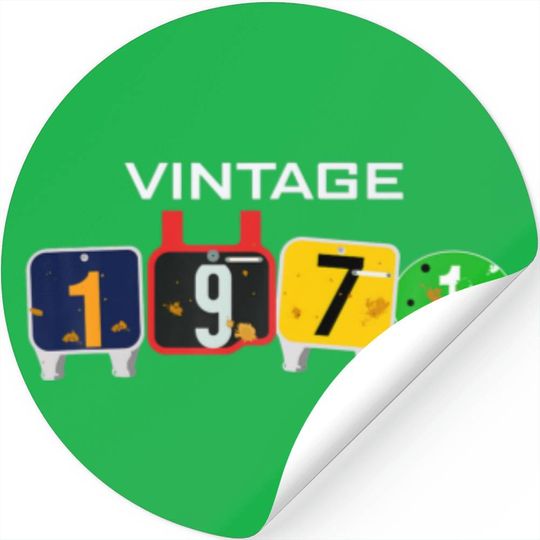 Vintage 1971 Retro MX Dirt Bike Number Plate 50Th Stickers