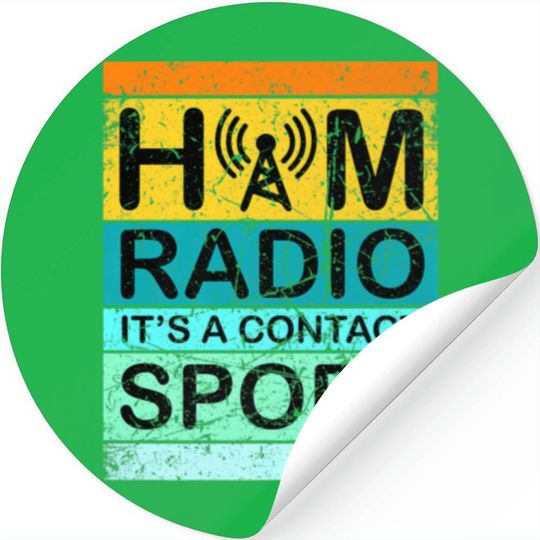 Ham Radio Funny Gear Operator Morse Code Stickers