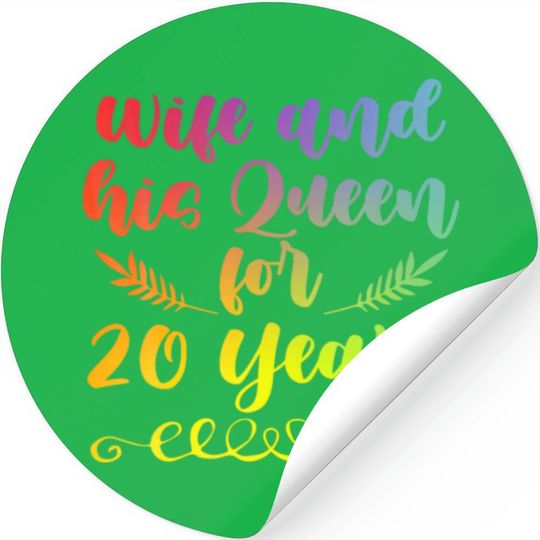 20Th 20 Year Wedding Anniversary Husband Wife Stickers
