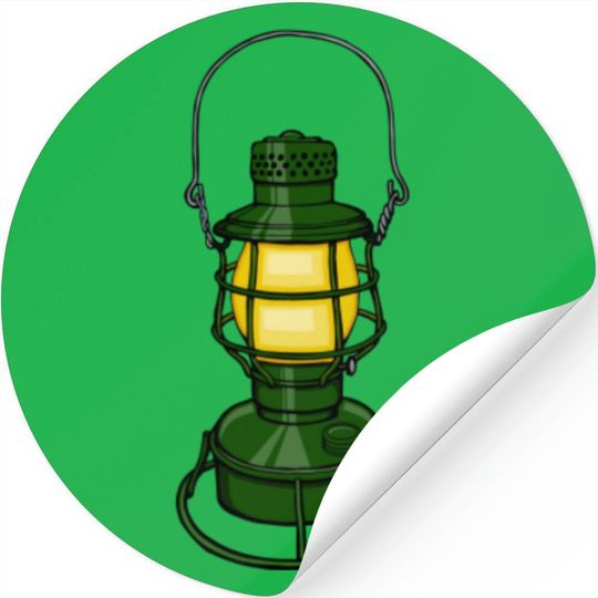 Old Oil Lamp | Train Lamp Stickers