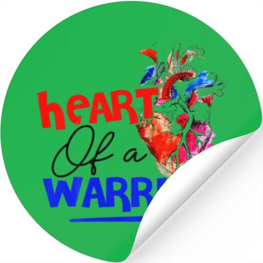 Kids Heart Of Warrior Congenital Heart Disease CHD Stickers