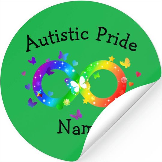 Autistic Pride Infinity Symbol Stickers