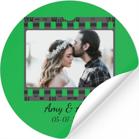 Photo Booth Film Strip Personalized Photo Template Stickers