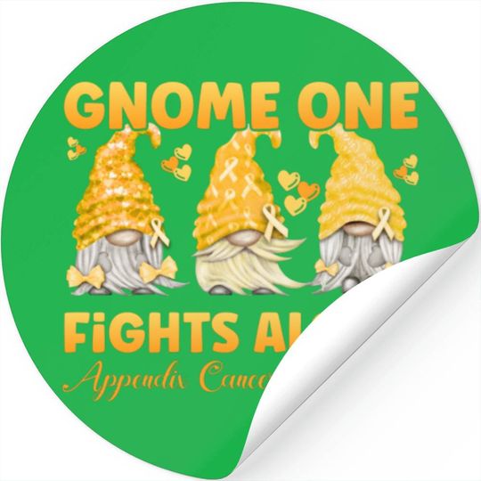 Appendix Cancer Appendicitis Cancer Amber Ribbon Stickers