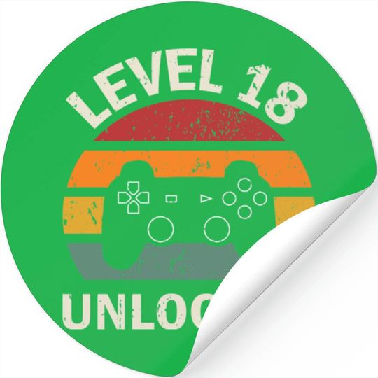 18th Birthday , 18 Years Old, Eighteenth Birt Stickers