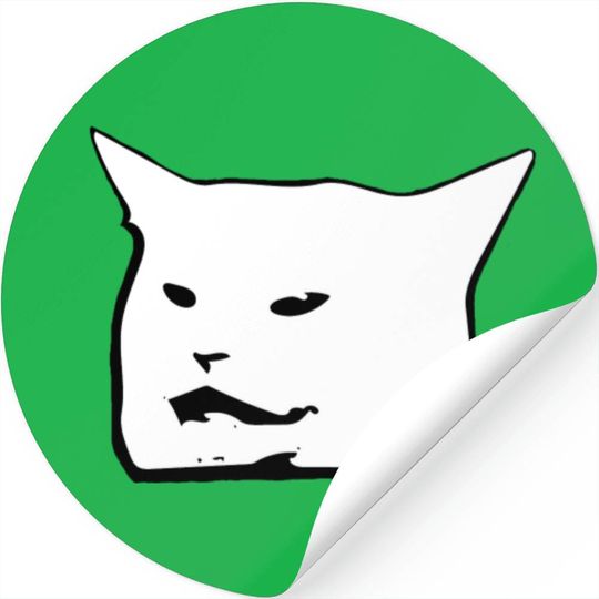 Confused Angry Cat Meme Vector Image Stickers