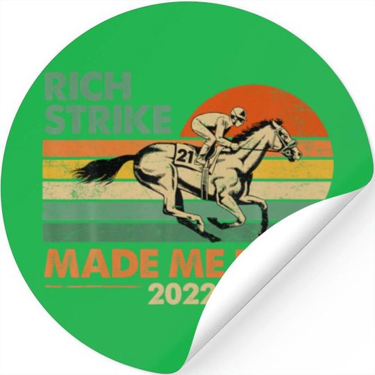 Rich Strike 2022 Derby Winner Graphic Horse Racing Stickers