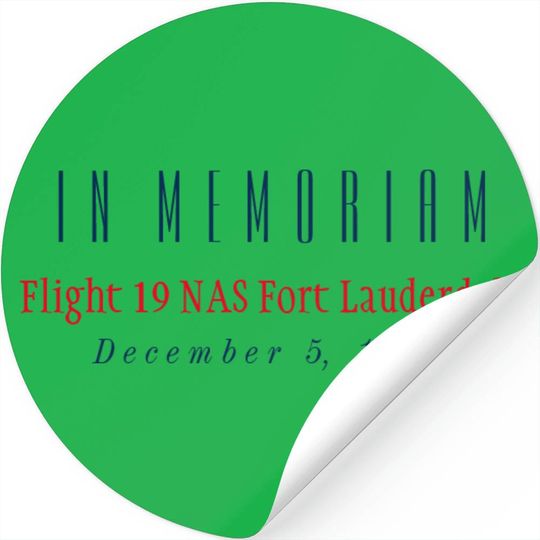 In Memoriam Flight 19 T Stickers