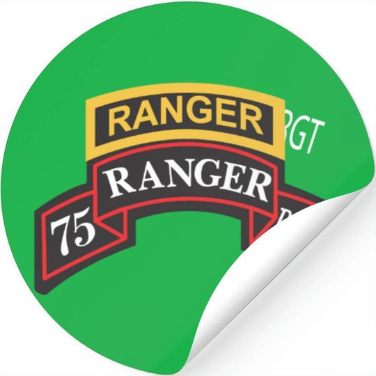 75th Ranger Regiment SSI + Ranger Tab S Stickers