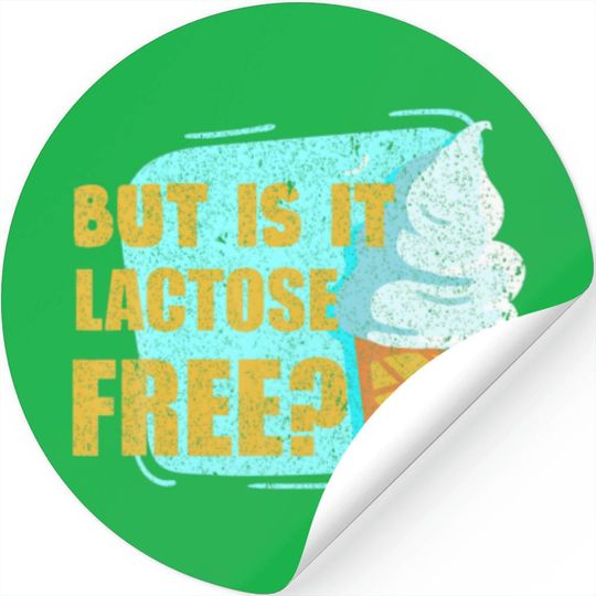 Milk Ice Cream Lactose Intolerance Funny Lactose F Stickers