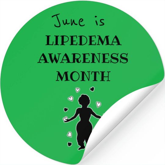 June Is Lipedema Awareness Month Plus Size Stickers