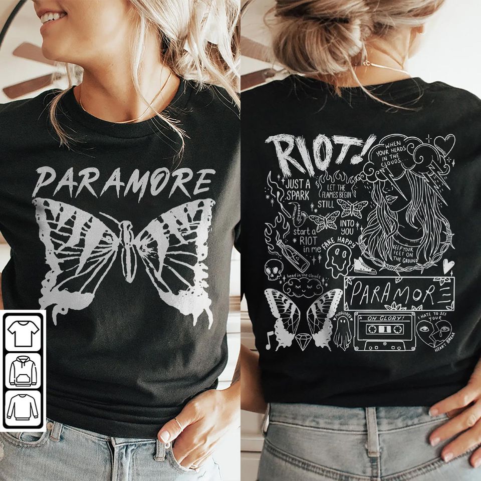 Paramore Doodle Art Shirt, Vintage Paramore Album Lyric Merch Tee ...