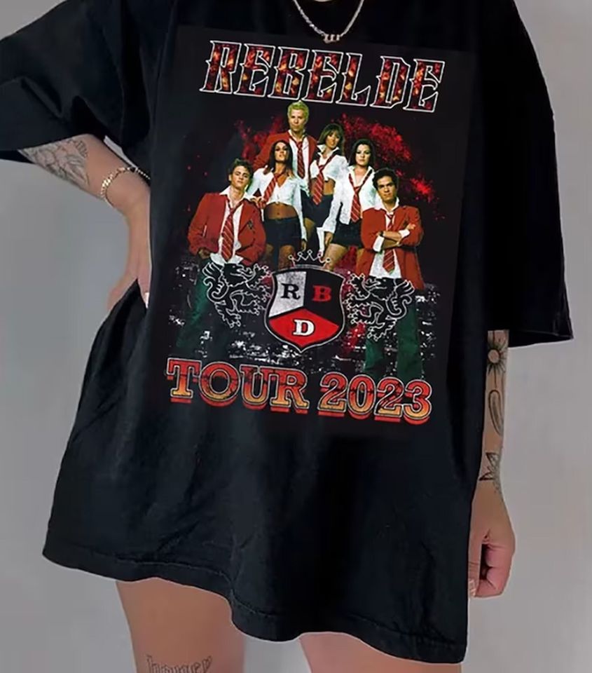 Rebelde Tour Shirt, Soy Rebelde Shirt, RBD Concert Shirt, RBD Shirt ...