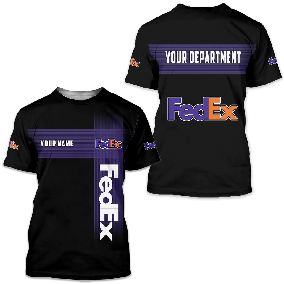 Camisa FedEx personalizada, camisa impressa em 3D FedEx Ground vendido ...