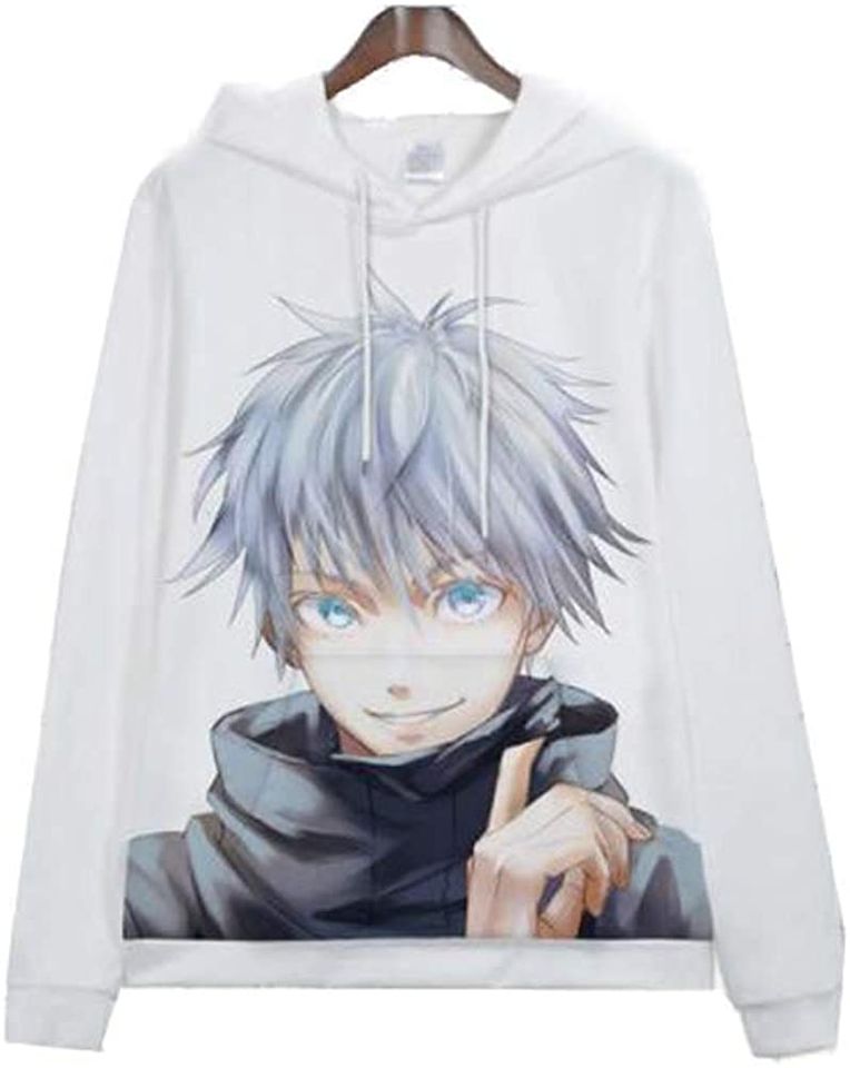 Jujutsu Kaisen Hoodie Cosplay Gojo Satoru Unisex Sweater Pullover ...