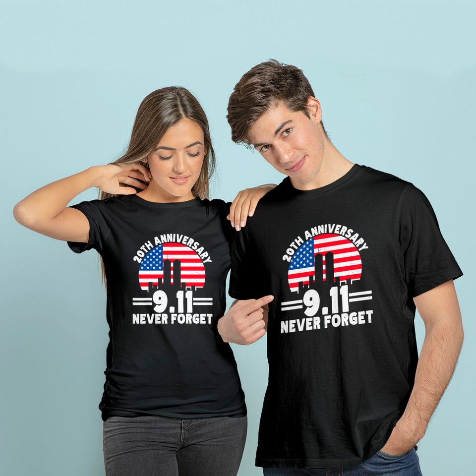 Never Forget 9 11 20th Anniversary Retro Patriot Day 2021 T Shirt vendido por Jorge Rodriguez ...