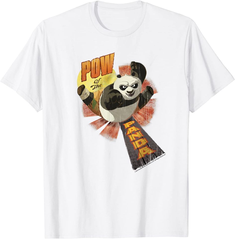 Kung Fu Panda Pow Of The Panda Action Pose Portrait T-shirt vendido por ...
