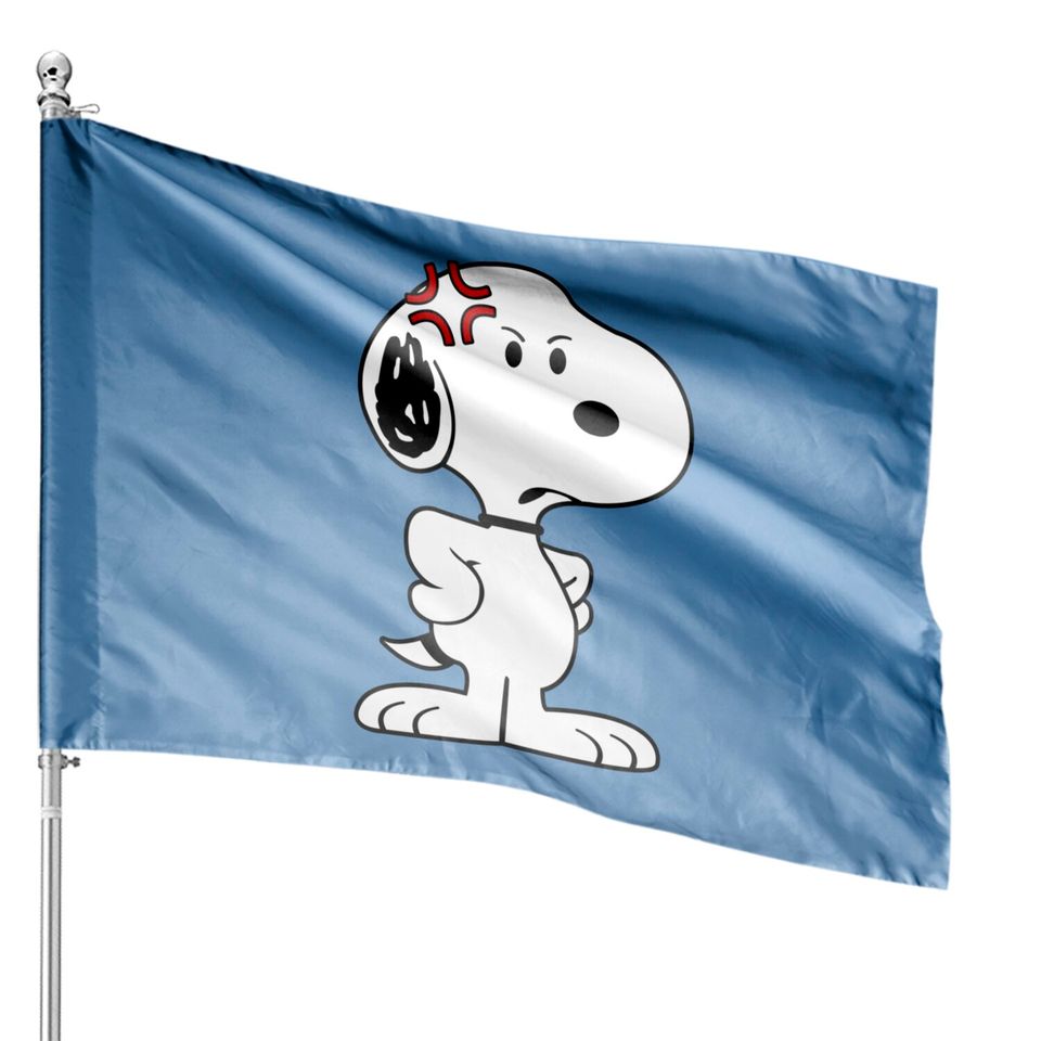Angry Snoopy - Snoopy - House Flags Designed & Sold By Dour Alfi