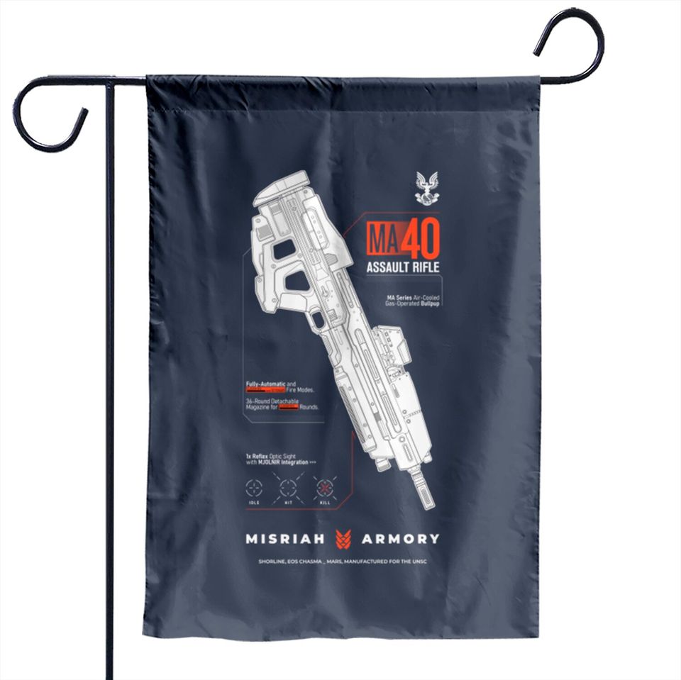 Halo Infinite MA40 Assault Rifle - Halo Infinite - Garden Flags ...