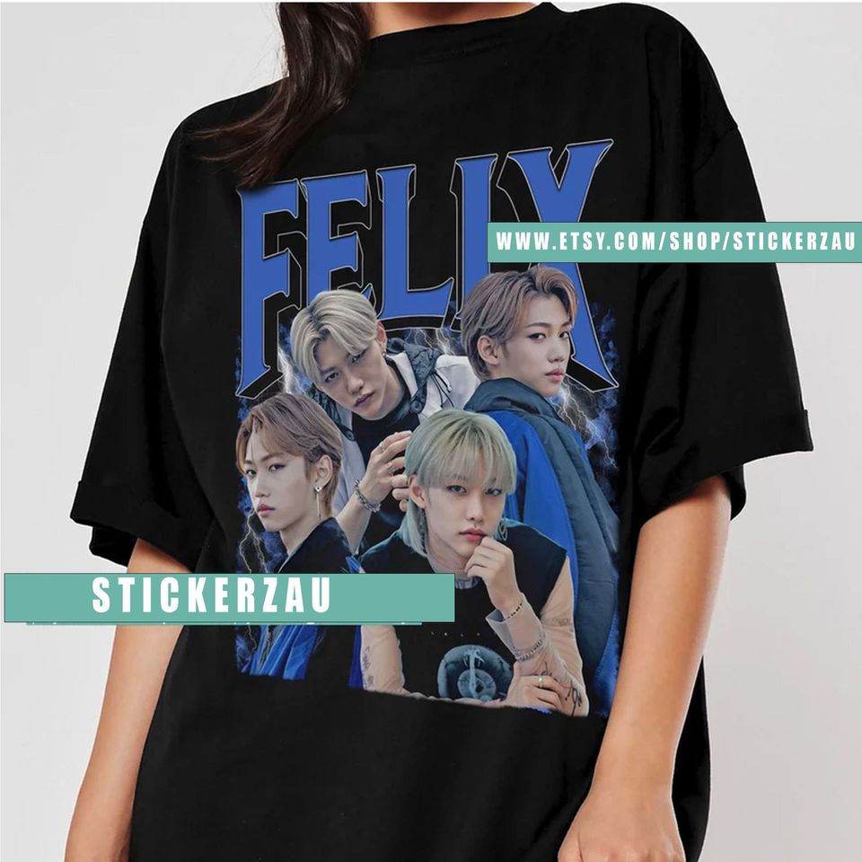 Felix Lee Straykids Shirt Korean Rapper Boyband Kpop Fans T Shirt ...