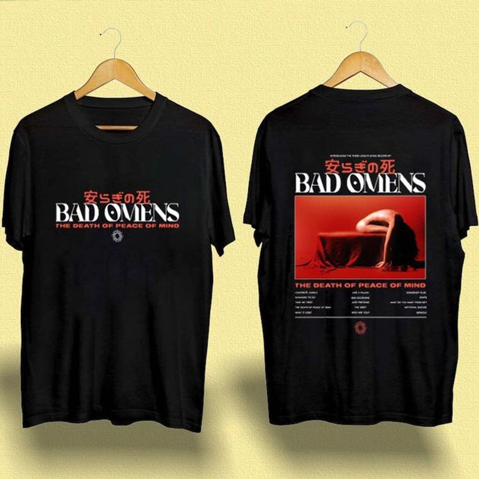 Bad Omen Tour 2023 Shirt, Bad Omen Band Fan Shirt, Bad Omen 2023 Concert For Fan Shirt Designed ...