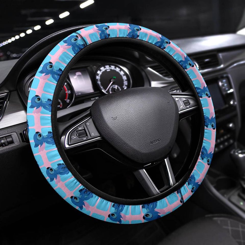 Stitch Steering Wheel Cover | Stitch And Angel Wheel Cover Designed ...