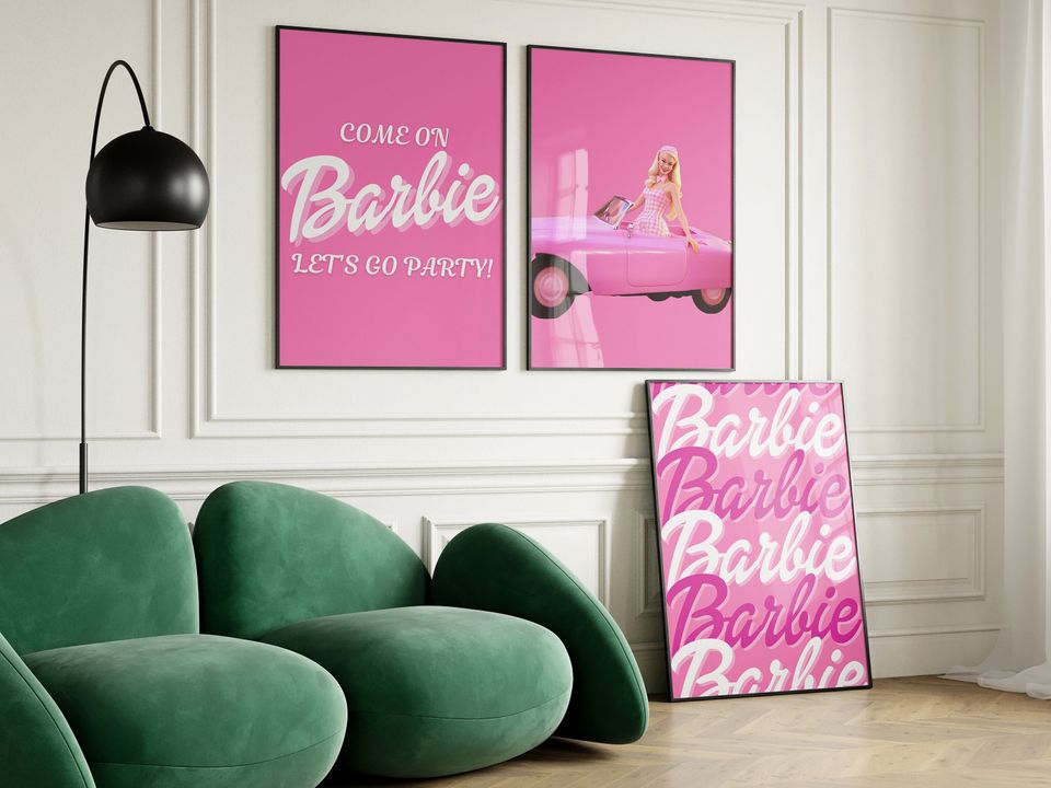 Barbie Art Retro Barbie Poster Designed & Sold By Patswerk