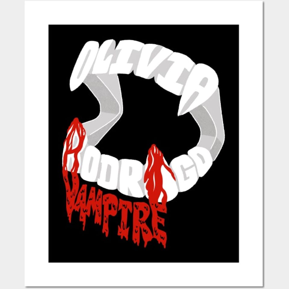 Guts Vampire Olivia Rodrigo Poster Designed & Sold By Sofia Di Leo