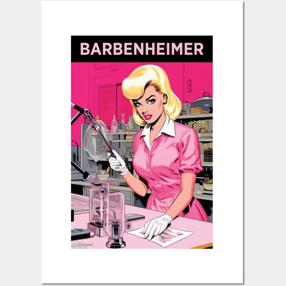 Barbenheimer Barbie X Oppenheimer - Barbenheimer - Posters And Art ...