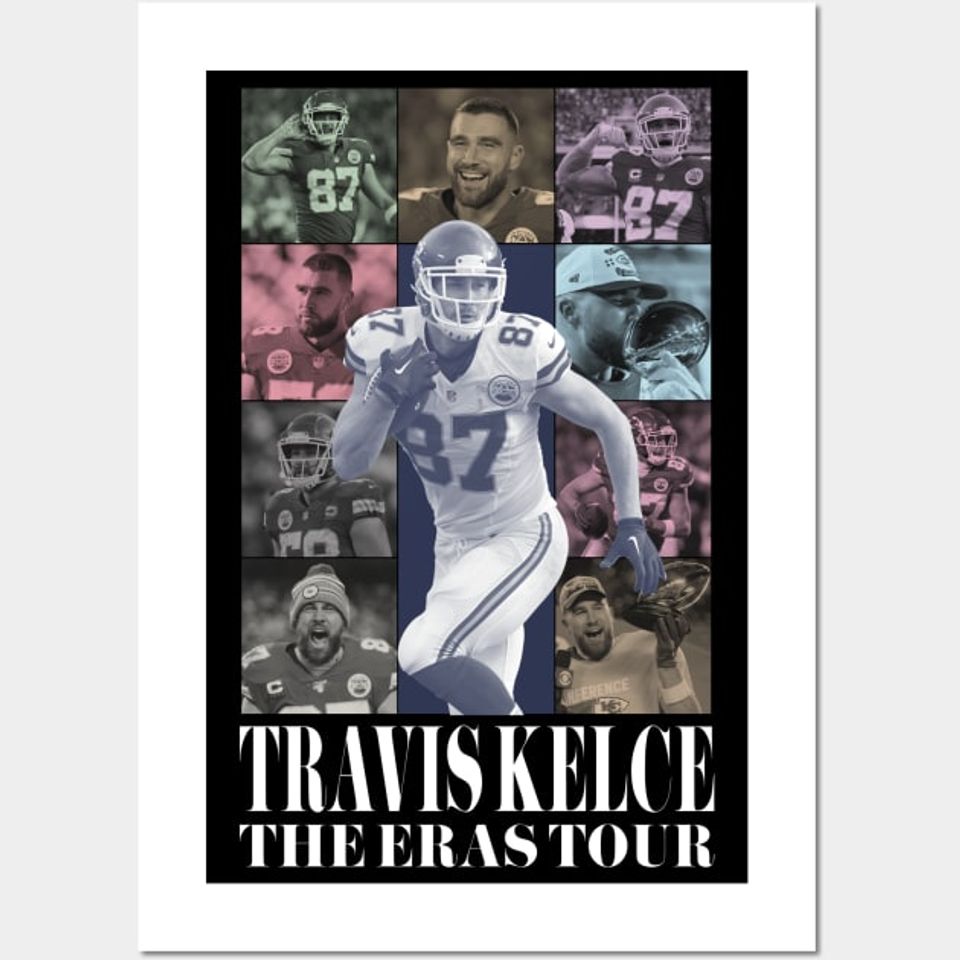 Travis Kelce The Eras Tour Taylor Poster Designed & Sold By Ladle_Creative